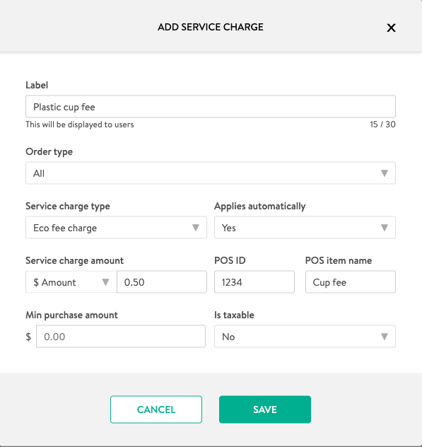 How do I set up a service charge? – maegan